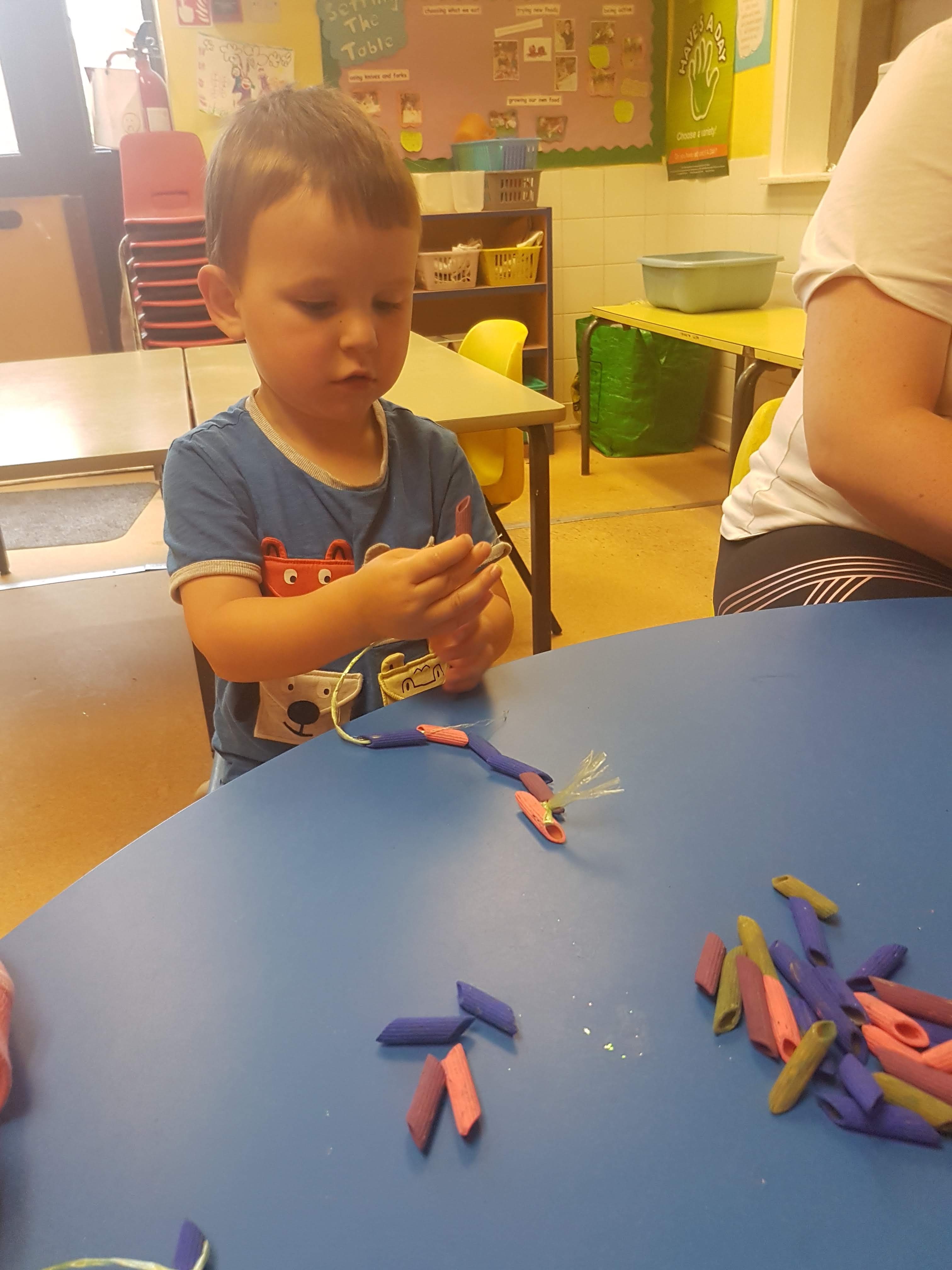 Threading with the Rainbows | Clarence House Nursery
