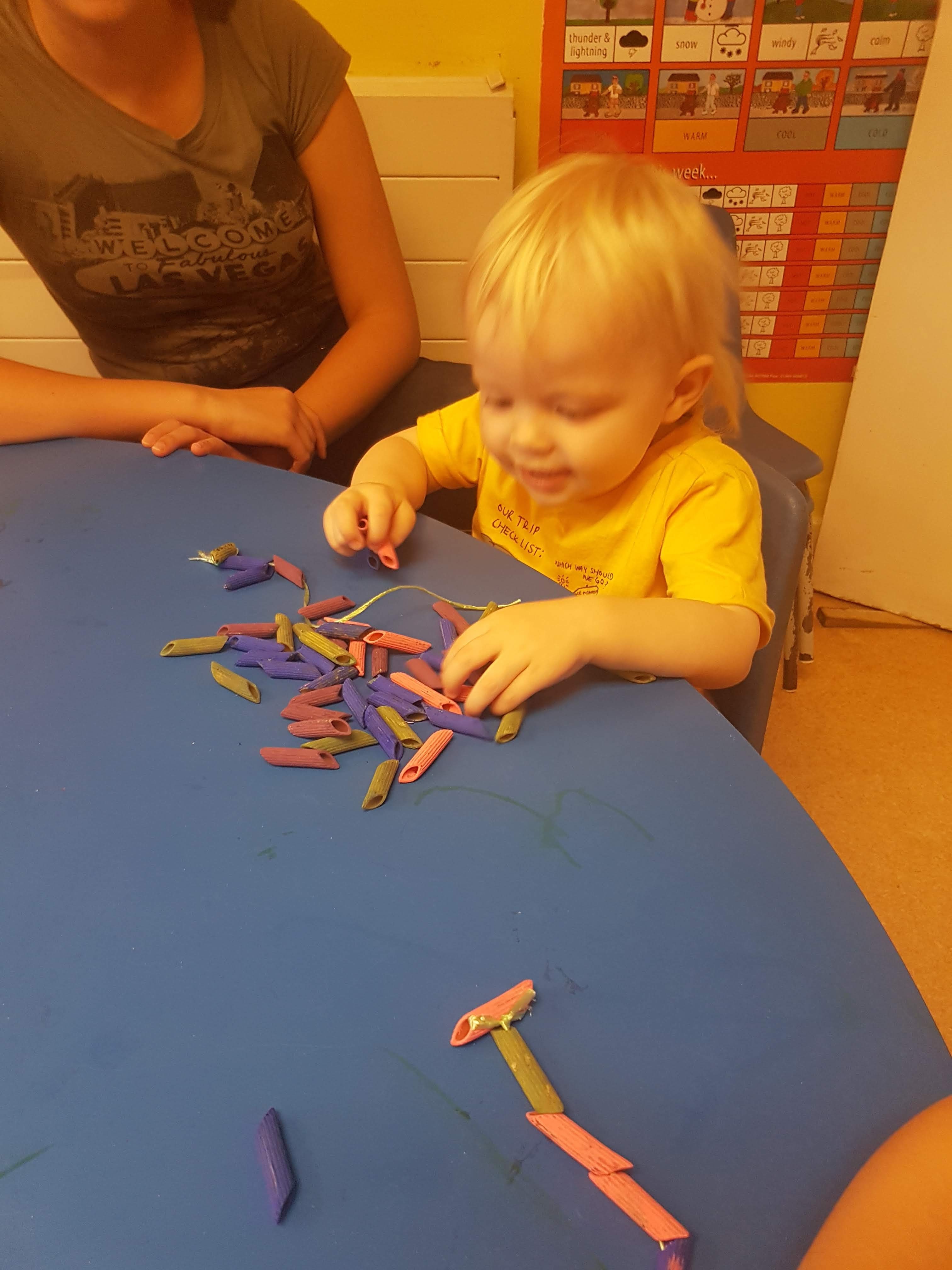 Threading with the Rainbows | Clarence House Nursery
